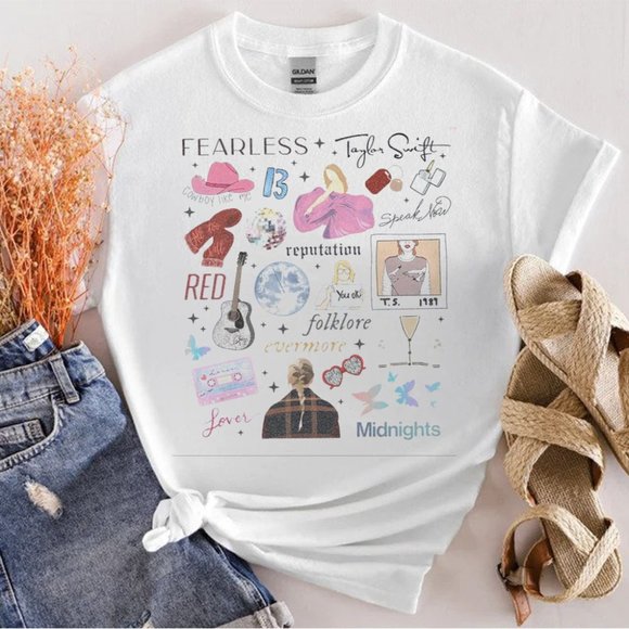 Mimi2B | Tops | Vintage Taylor The Eras Tour Shirt Midnights Concert ...